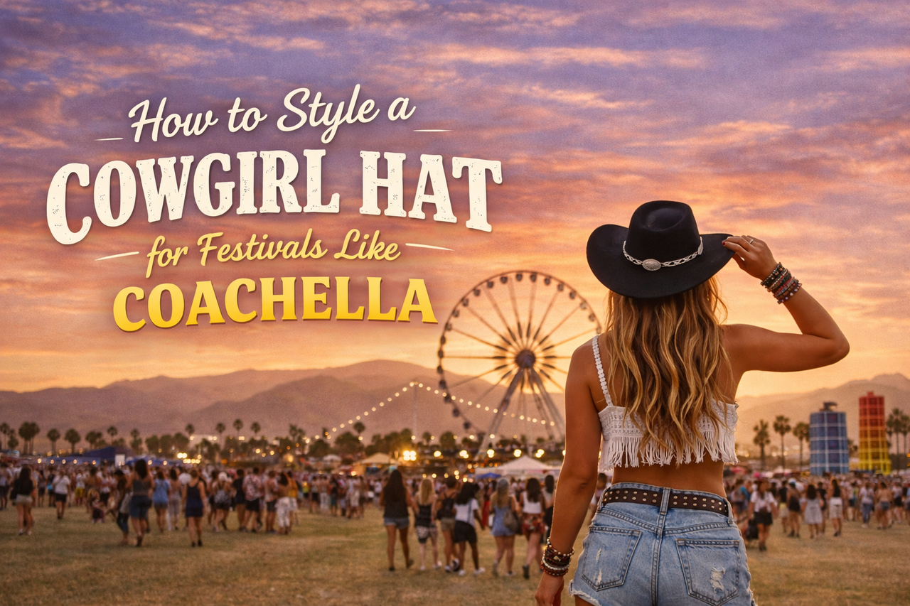 How to Style a Cowgirl Hat for Festivals Like Coachella