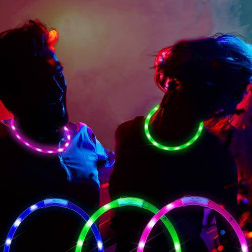 LED Light Up Necklaces Bulk | PartyGlowz.com