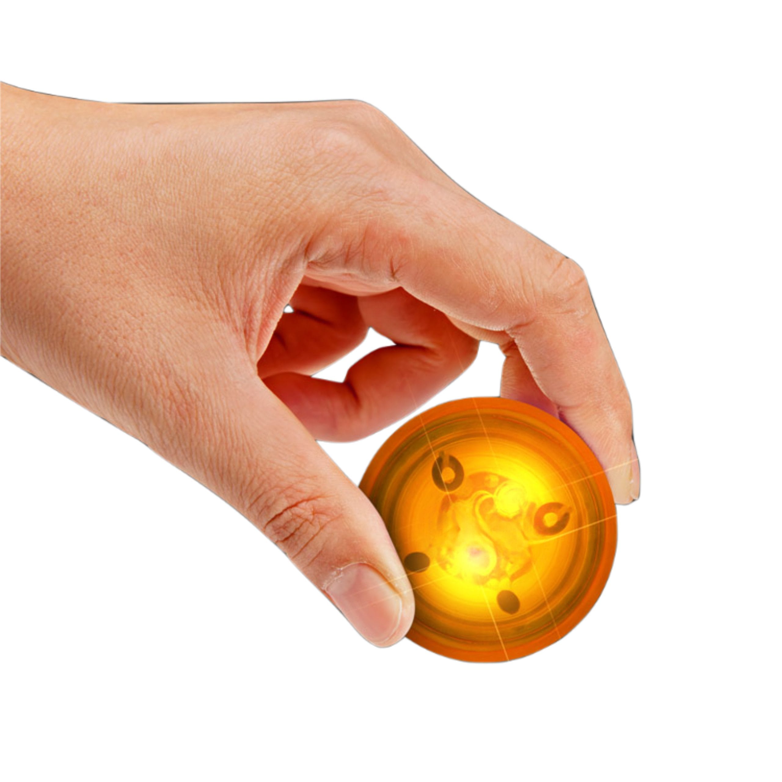 1.8" Orange LED Impact Activated Bounce Ball | PartyGlowz.com