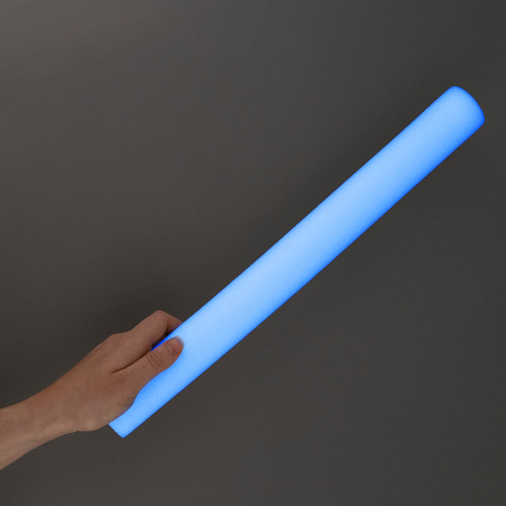 LED Light Up Flashing 16 Inch Blue Foam Stick Baton | PartyGlowz.com