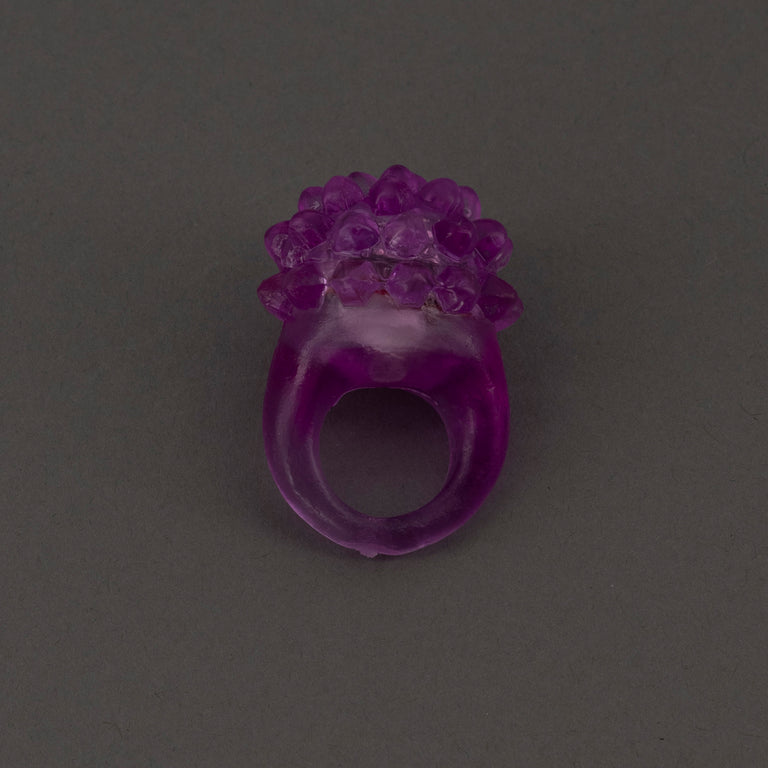 Purple LED Light Up Jelly Bumpy Blinky Rings - 12 | PartyGlowz.com