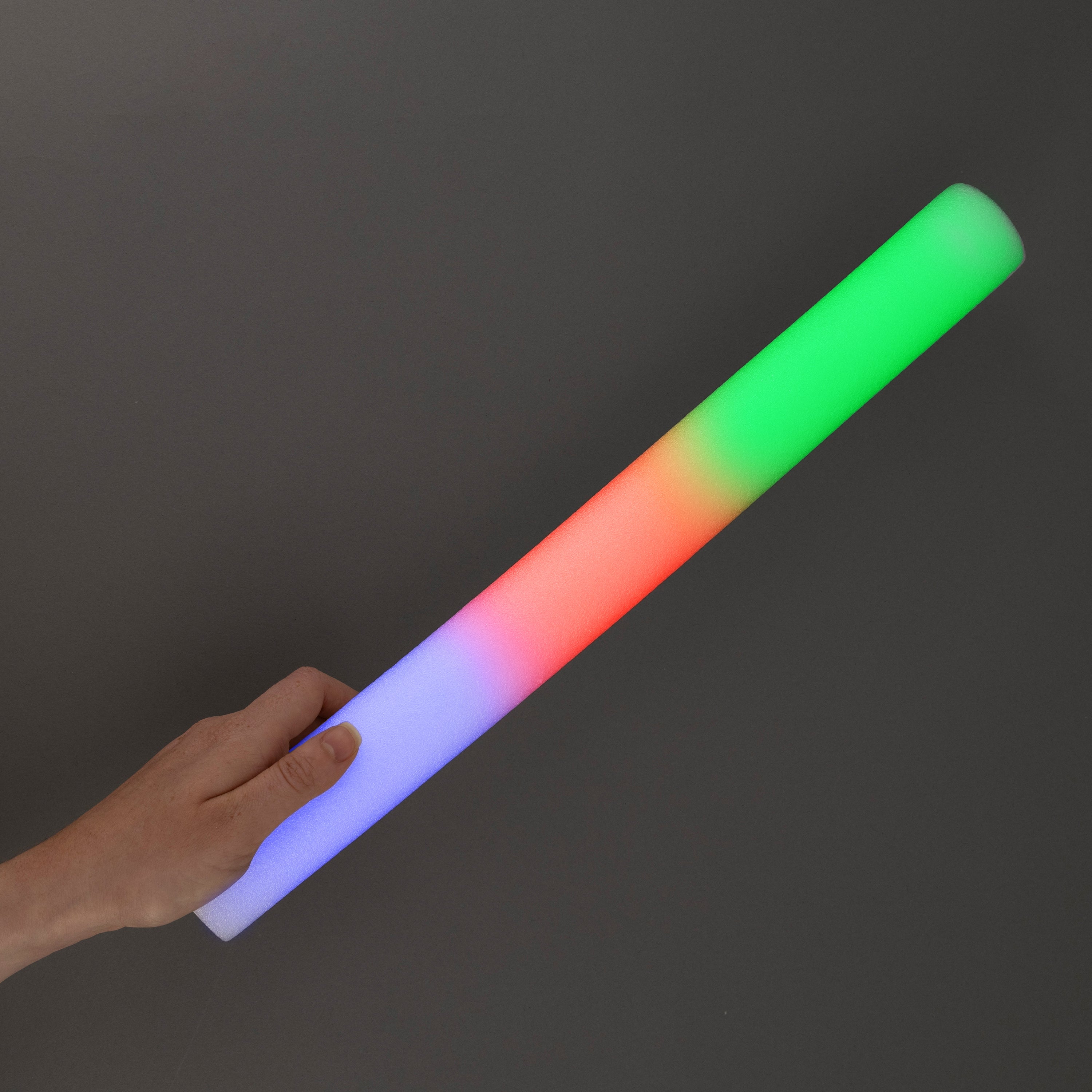 LED Light Up Sound Activated Foam Stick Baton | PartyGlowz.com
