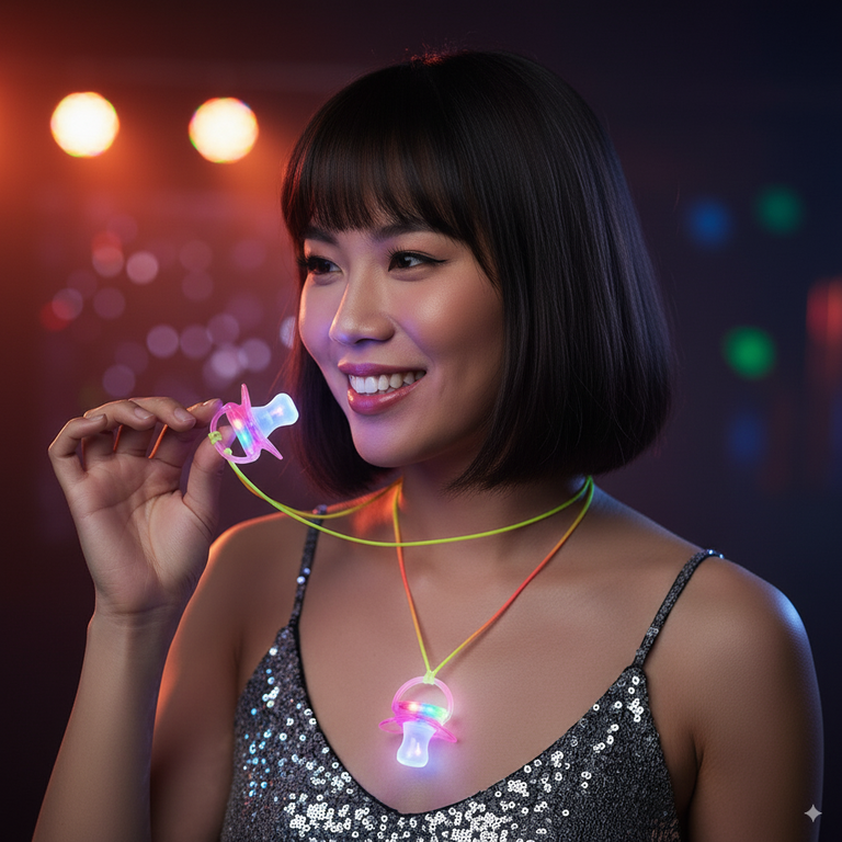 LED Light Up Soft Tip Pacifiers (12 per pack) | PartyGlowz.com