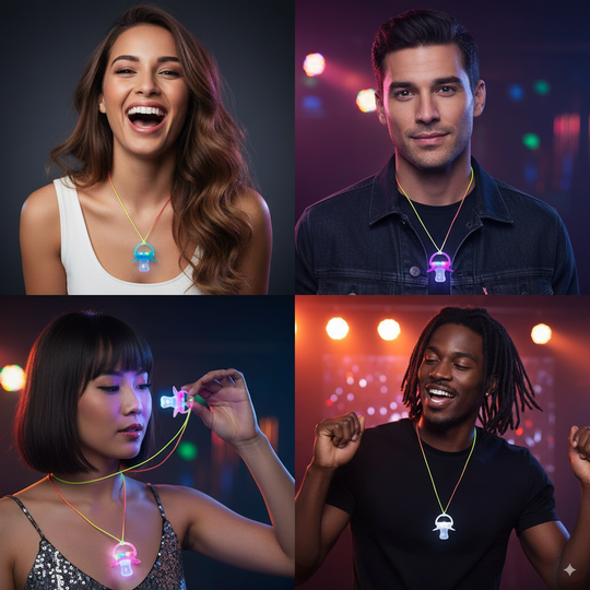 LED Light Up Soft Tip Pacifiers (12 per pack) | PartyGlowz.com