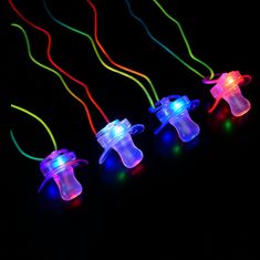 LED Light Up Soft Tip Pacifiers (12 per pack) | PartyGlowz.com