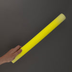 LED Light Up Flashing 18 Inch Yellow Foam Stick Baton | PartyGlowz.com