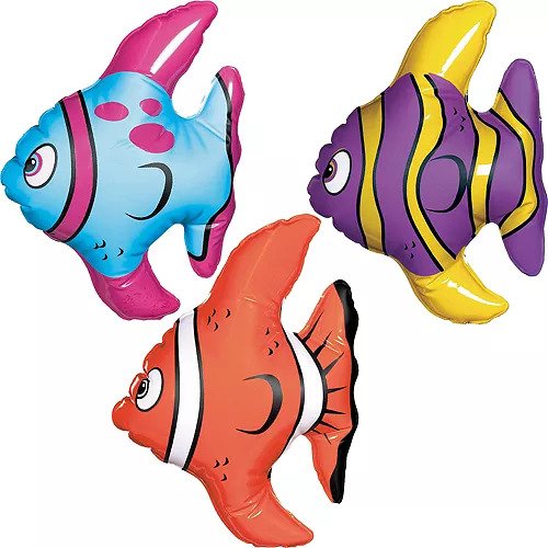 8 Inch Inflatable Tropical Fishes | PartyGlowz.com