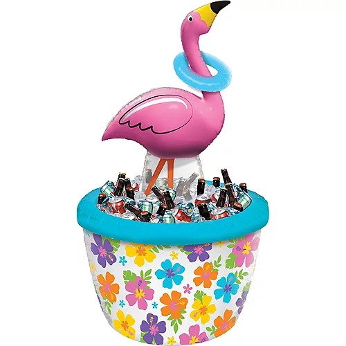 53 Inch Inflatable Ring Toss Flamingo Cooler | PartyGlowz.com