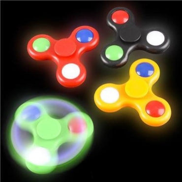 3 Inch Light Up Flashing Hand Spinner | PartyGlowz.com
