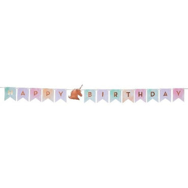 Sparkle Unicorn Pennant Banner | PartyGlowz.com