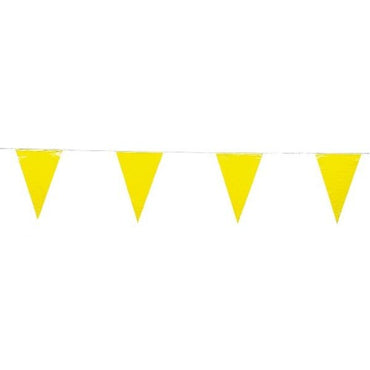 Yellow Pennant Banners - 100 Feet | PartyGlowz.com