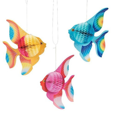 Paper Hanging Tropical Fish | PartyGlowz.com