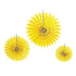 Yellow Tissue Hanging Fans | PartyGlowz.com