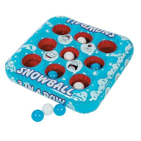 Inflatable 3-In-A-Row Snowball Ball Toss Game | PartyGlowz.com