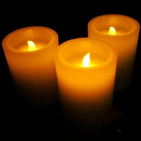 4 Inch LED Flameless Pillar Candles | PartyGlowz.com