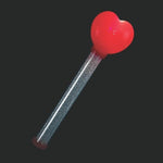 LED Light Up Valentine Heart Stick Wands - Pack of 12 | PartyGlowz.com