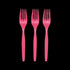 Hot Pink Color Plastic Forks | PartyGlowz.com