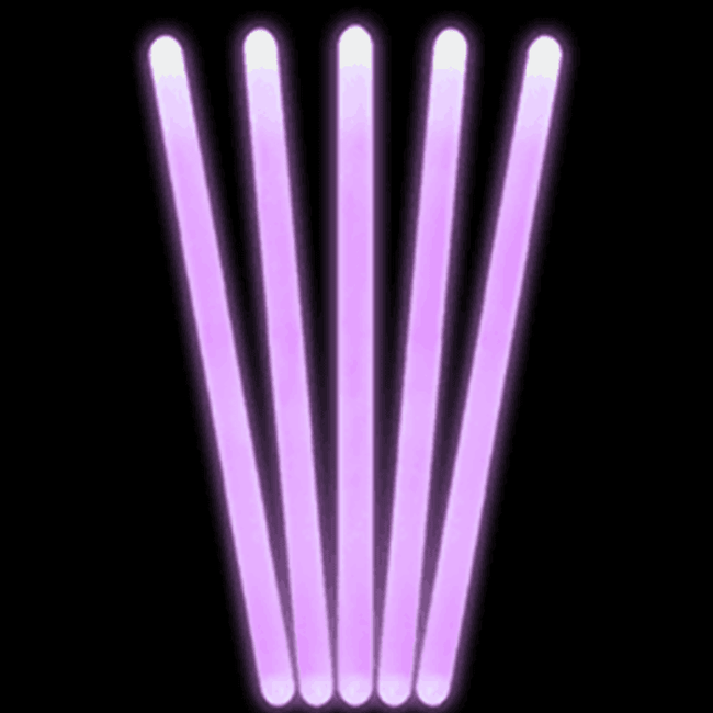 12 Inch Premium Purple Jumbo Glow Sticks - Pack of 10 | PartyGlowz.com