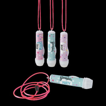 Slumber Party Flashlights Light Up on a Rope | PartyGlowz.com