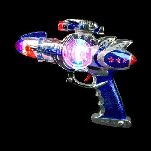 LED Spinning Space Blaster Gun | PartyGlowz.com